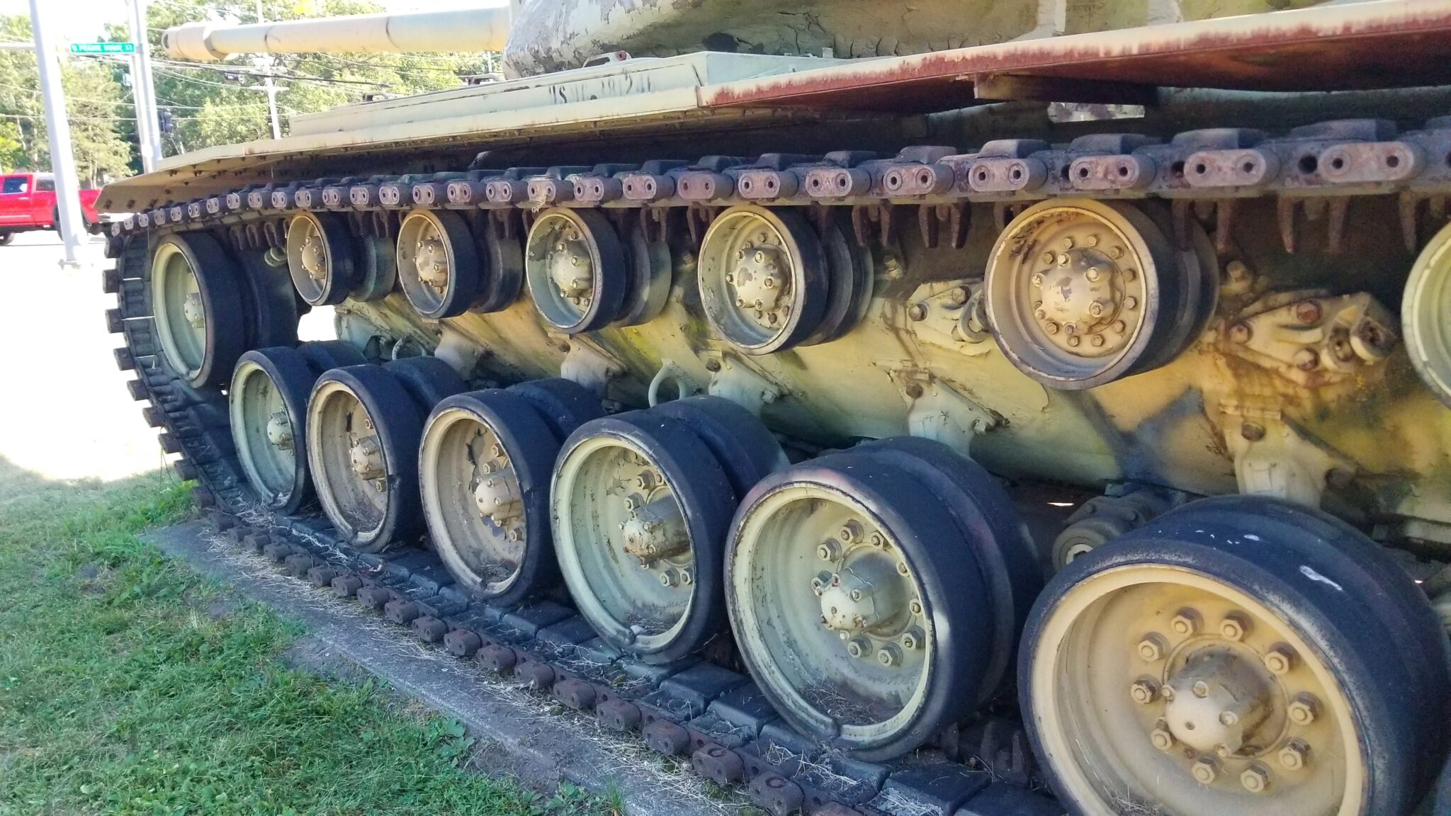 The M103 and M60 Tanks At The Dowagiac, Michigan, National Guard Armory ...