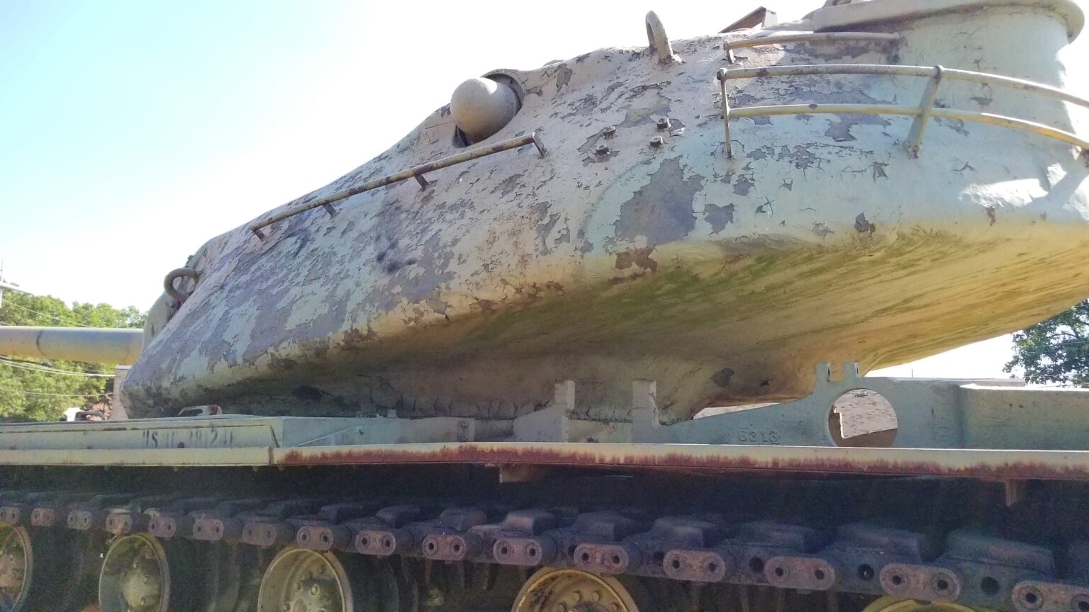 The M103 and M60 Tanks At The Dowagiac, Michigan, National Guard Armory ...