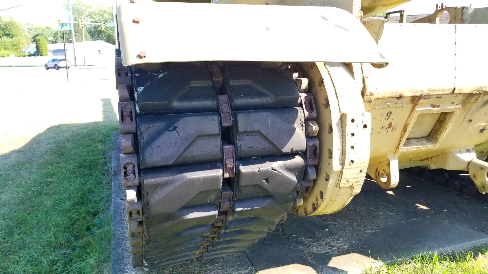 The M103 and M60 Tanks At The Dowagiac, Michigan, National Guard Armory ...