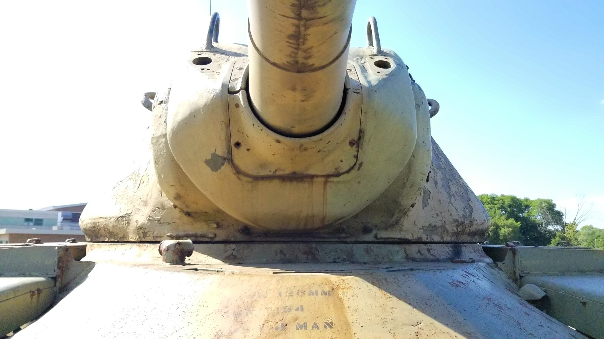 The M103 and M60 Tanks At The Dowagiac, Michigan, National Guard Armory ...