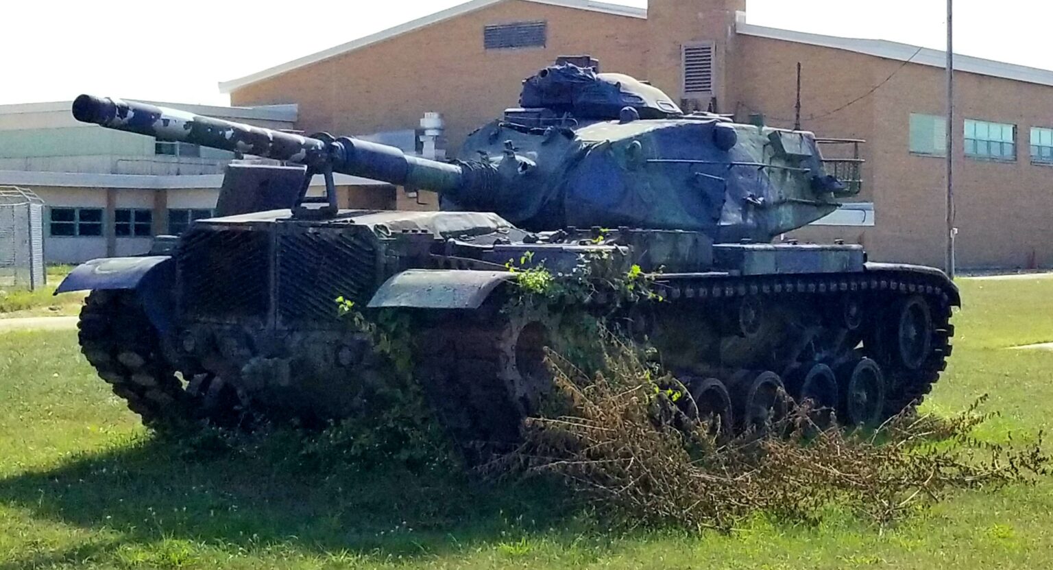 The M103 and M60 Tanks At The Dowagiac, Michigan, National Guard Armory ...