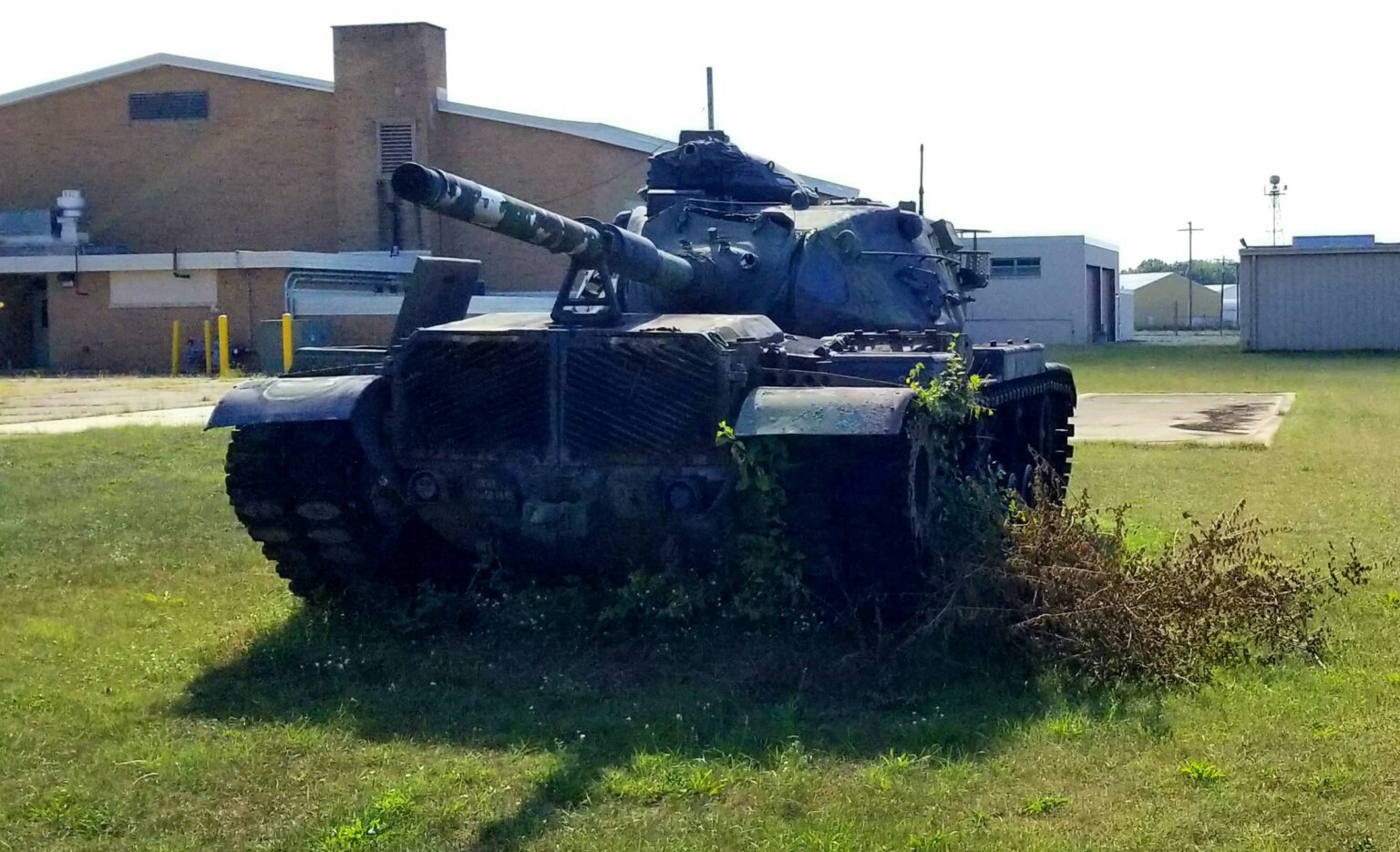 The M103 and M60 Tanks At The Dowagiac, Michigan, National Guard Armory ...