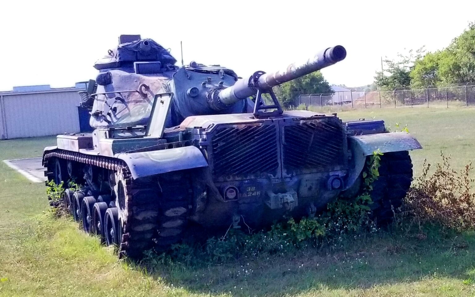 The M103 and M60 Tanks At The Dowagiac, Michigan, National Guard Armory ...