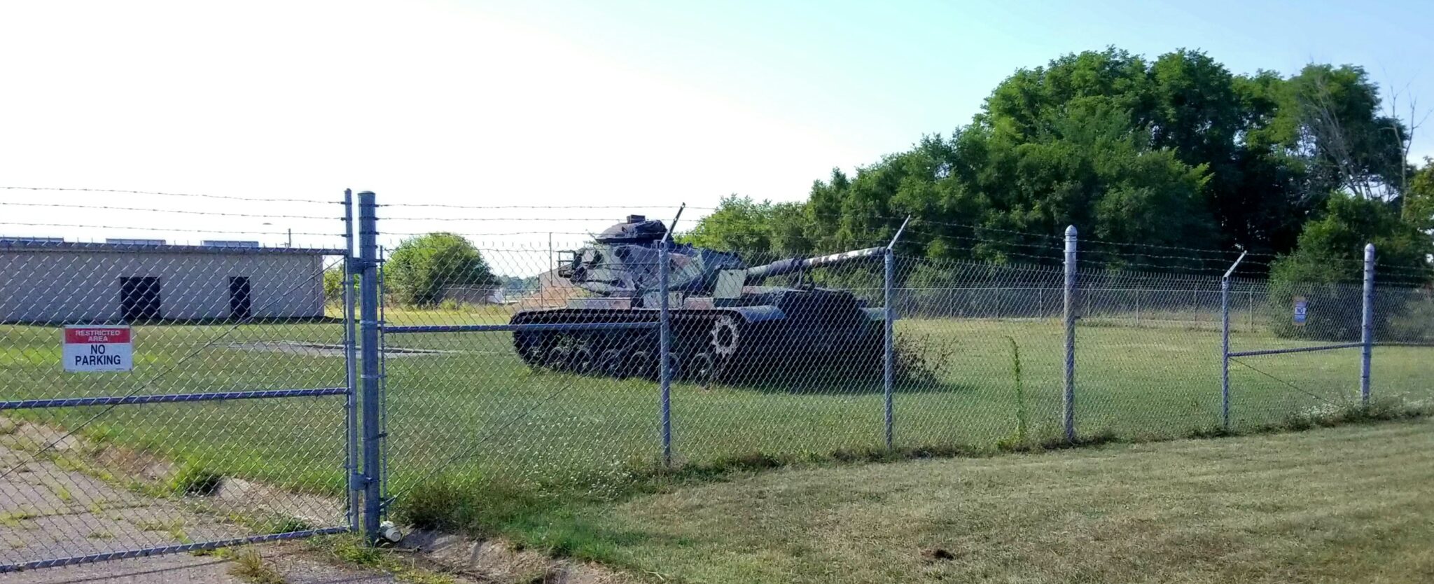 The M103 and M60 Tanks At The Dowagiac, Michigan, National Guard Armory ...