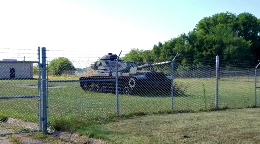 The M103 and M60 Tanks At The Dowagiac, Michigan, National Guard Armory ...