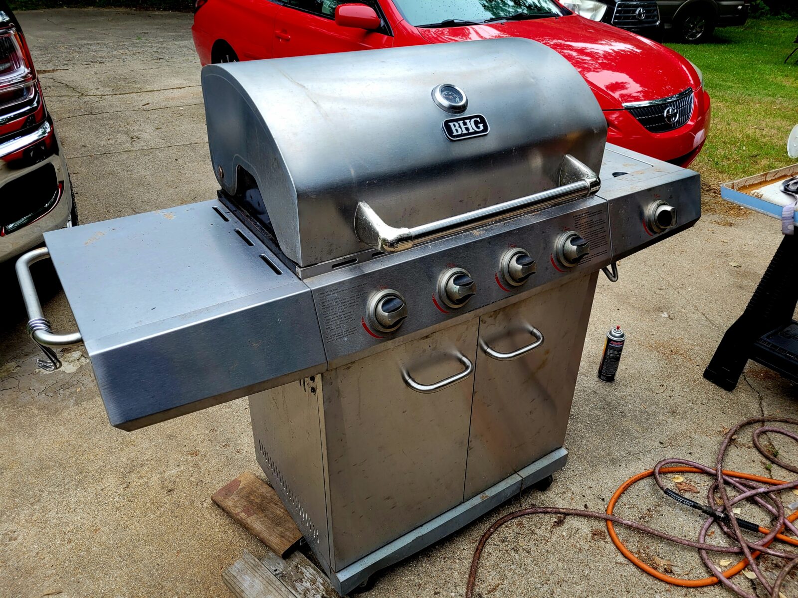 Restored A BHG 4-Burner Stainless Outdoor Gas Grill / BBQ - Ronin's Grips