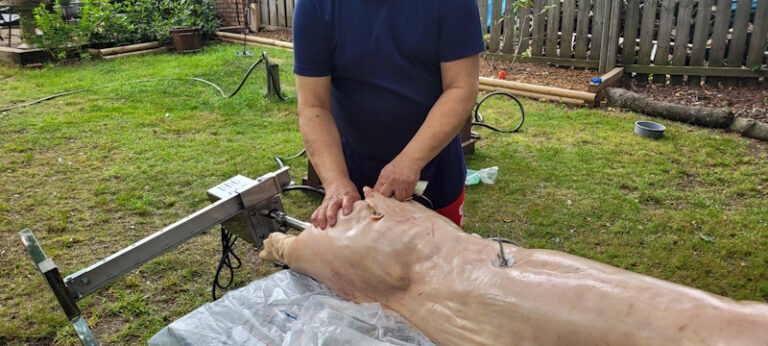 The SpitJack Rotisserie System - Part Two: Grilling Our First Pig ...